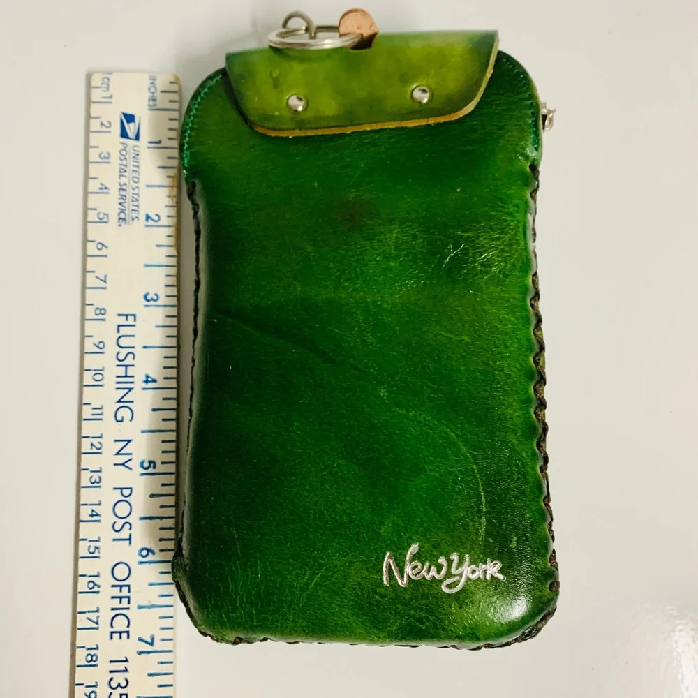 Bags | Handmade Green Leather Beetle Leaf Mini Purse Cute Insect Bag ...